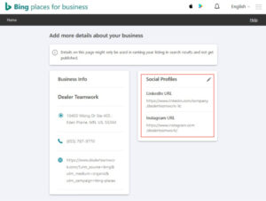 7 Quick Tips for Optimizing Your Bing Places Listing - Dealer Teamwork